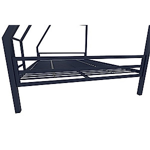 Novogratz 4146629N Maxwell Metal Bunk Bed, Twin over Full