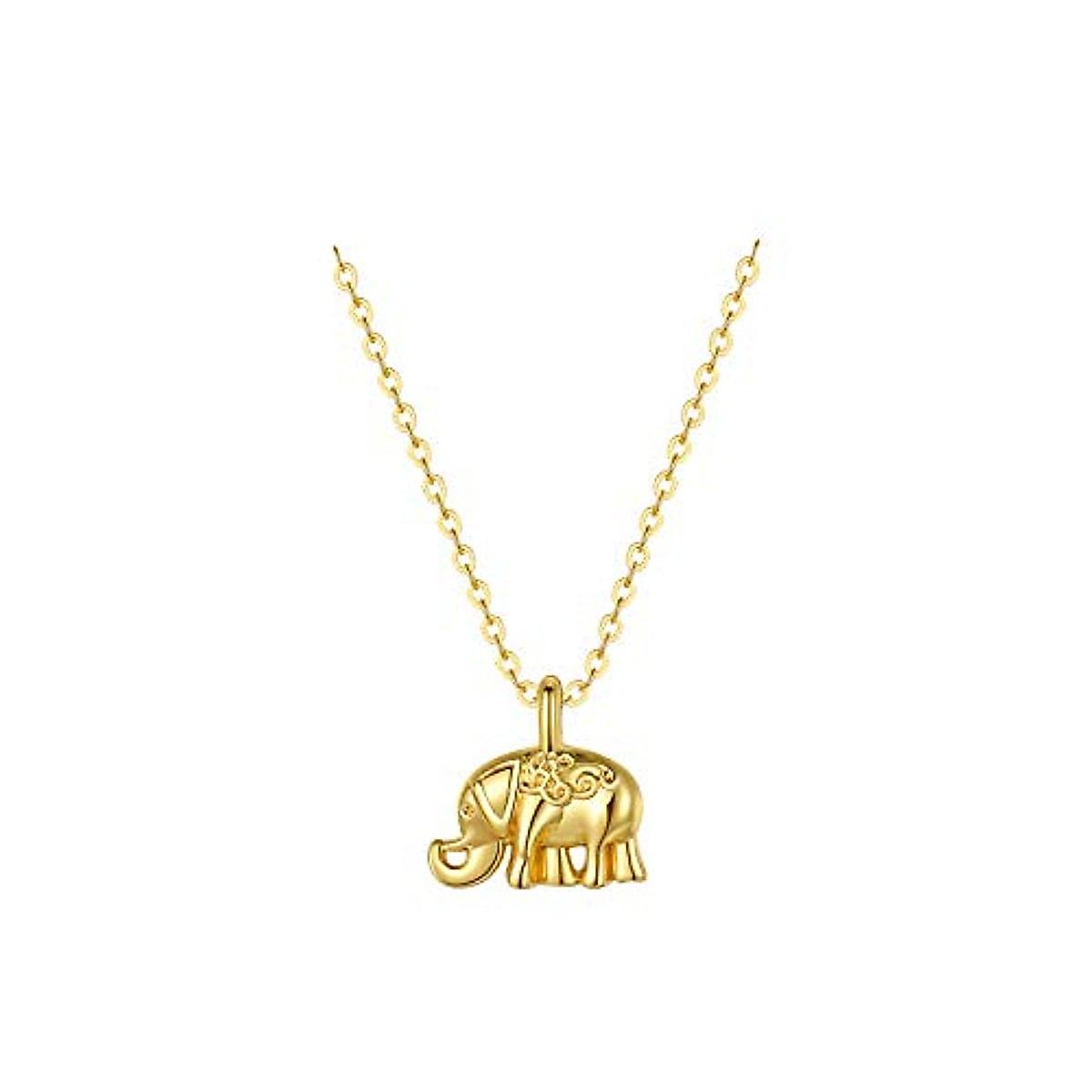 Hundred River Friendship Clover Necklace Unicorn Good Luck Elephant Necklace with Message Card Gift Card（2&3pack） (Elephant 2pack)