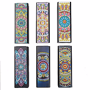 helegeSONG Diamond Painting Kit, Leather Sunglasses Case DIY Diamond Art Craft for Adults 5D Diamond Painting Kit Sunglasses Case for Women