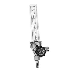 ROMISBABA 3pcs Barometer Regulator Argon Flowmeter Argon Flow Meter Carbon Dioxide Flowmeter Carbon Dioxide Flow Indicator Flowmeter Argon Flowmeter Tube for Air Aluminum Alloy Transparent