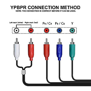 RuiPuo HDMI to Component Converter HDMI to YPbPr Adapter Converter 1080P HDMI to RGB Converter for PC, Xbox, PS3, Roku, DVD Players