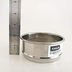 KimLab SS10 Φ10cm Test Sieve Catch Pan and Lid