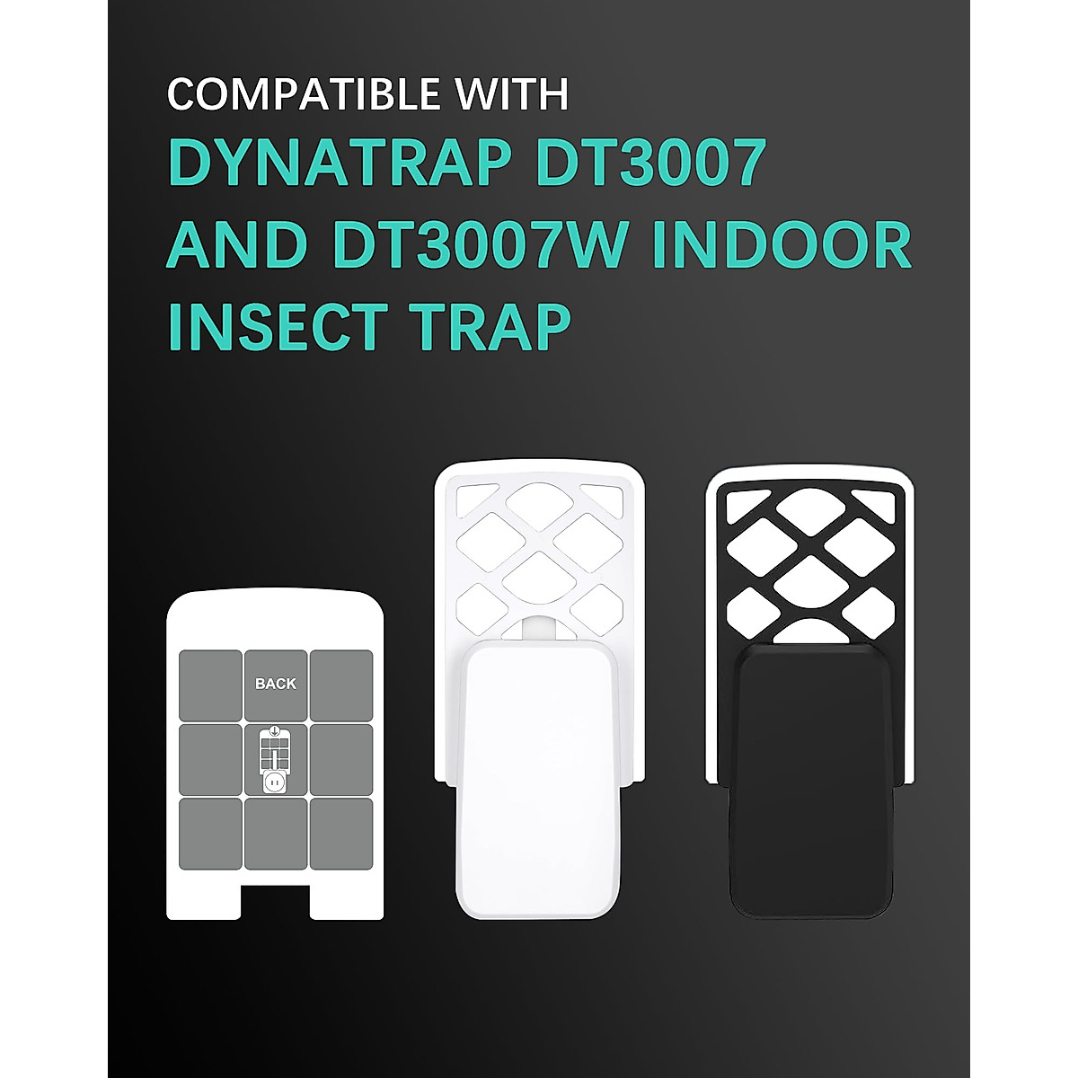 20 Pcs Refill Glue Card Compatible with Dynatrap DT3007 Indoor Plug-in Fly Trap, 23007 Replacement Sticky Cards for Dyna Trap Insect Trap