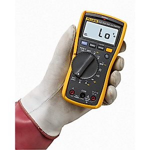 Fluke 117 Digital Multimeter, Non-Contact AC Voltage Detection, Measures Resistance/Continuity/Frequency/Capacitance/Min Max Average, Automatic AC/DC Voltage Selection, Low Impedance Mode