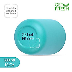 GET FRESH Bamboo Kids Cups Set – 4-pack Reusable Bamboo Cups for Toddlers and Adults – Colorful Bamboo Fiber Drinking Cups for Children – Bamboo Kids Dinnerware Set for Everyday Use