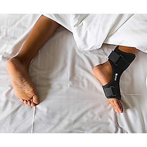 Copper Compression Plantar Fasciitis Night Splint - Drop Foot Orthopedic Brace and Dorsal Planter Fasciitis for Right or Left Foot. Night Splints Support Sleep, Recovery, Tendonitis, Arthritis