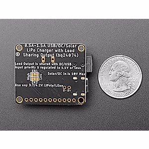 Universal USB/DC/Solar Lithium Ion/Polymer Charger - bq24074 Adafruit 4755