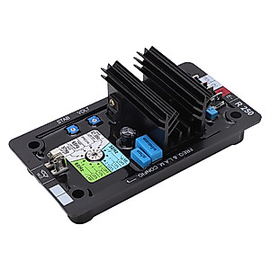Generator AVR, R250 Generator Voltage Regulator Model Single Phase 2 Wire Generator AVR Board Digital Regulation Transistor Control for, Controls