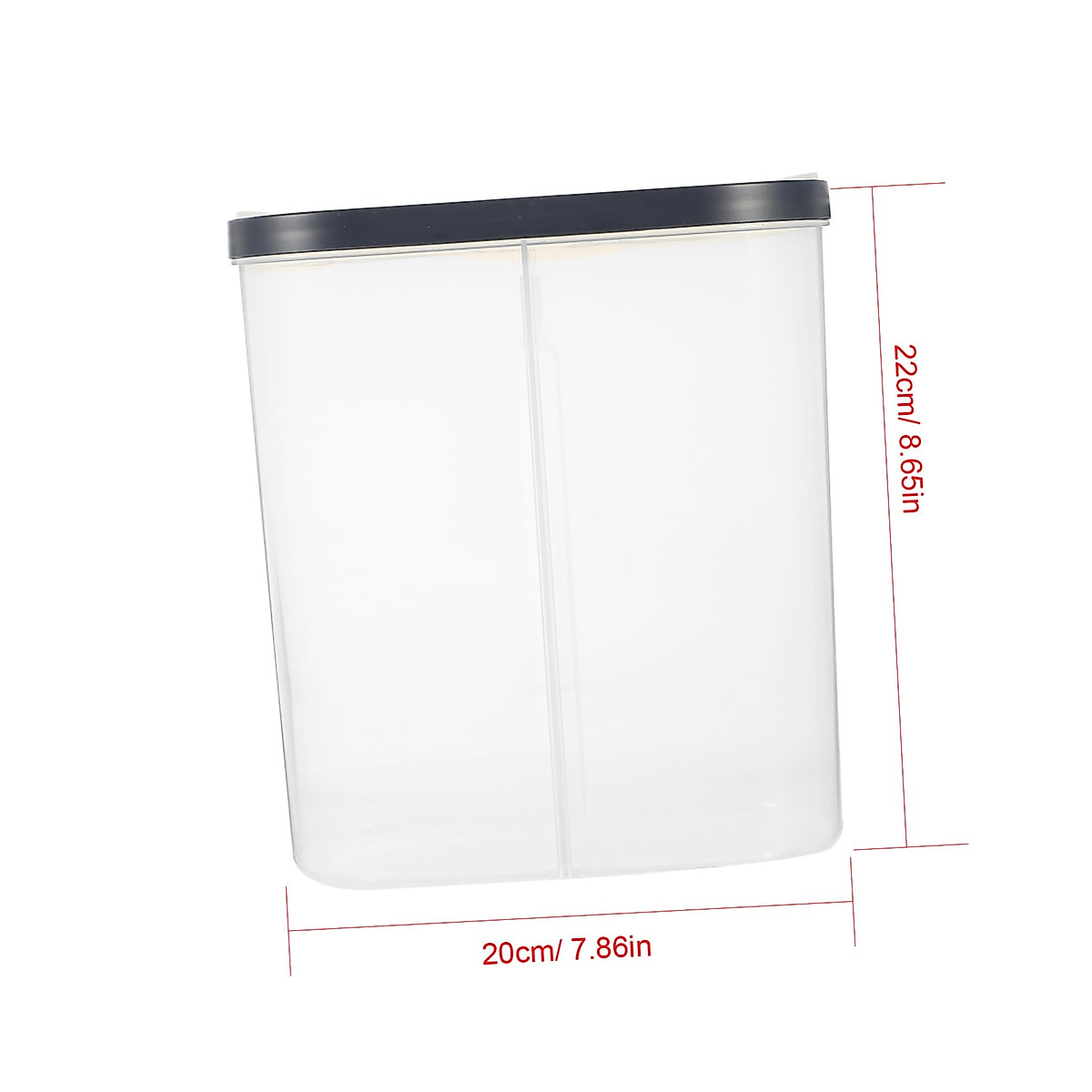 CAXUSD Airtight Rice Dispenser Storage Container Sealed Grain Storage Box for Rice and Cereal Dry Food Box with Compartment Kitchen Pantry Organization