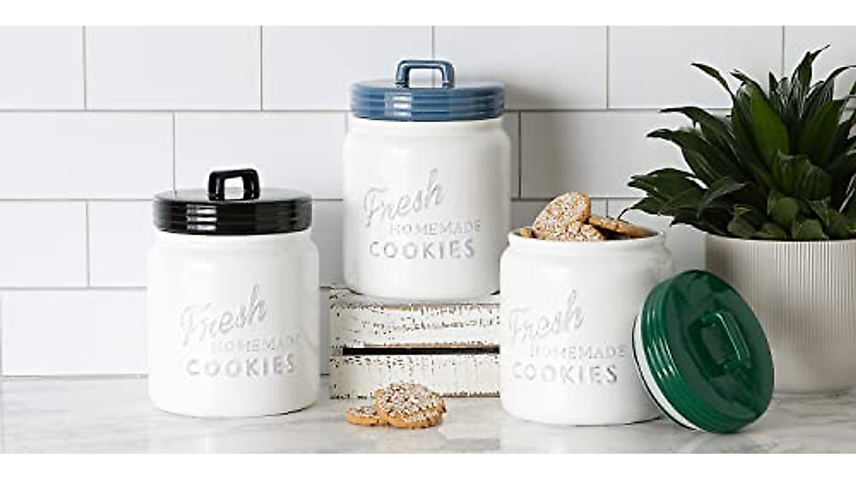 DII Vintage Ceramic Cookie Jar - Elegant Kitchen Accessory