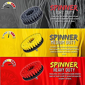 Chemical Guys ACC_201_Brush_S Gray 1 Pack Carpet Brush with Drill Attachment, Light Duty