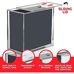 EVORETRO Clear Acrylic Case Compatible with Pokemon ETB - 4.0mm Thick ETB Case - Premium Protective Display Case for Pokemon Elite Trainer Boxes, UV-Resistant, Durable, Stackable Storage