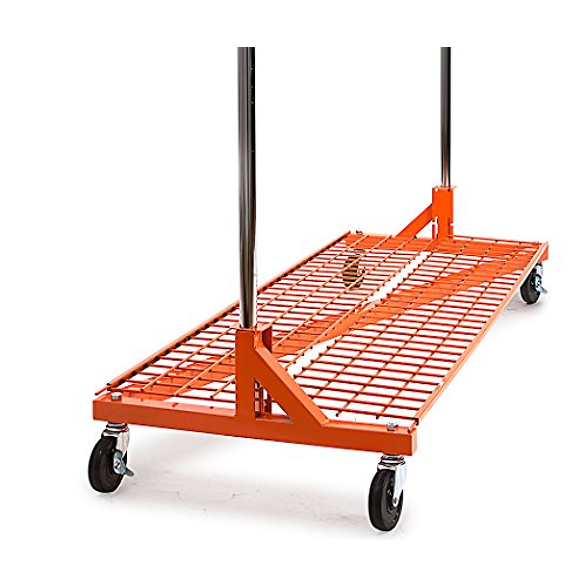 Only Garment Racks Z Rack Base Shelf - Heavy Duty Two Piece Design Folding Wire Base Shelf for Z Racks - Orange