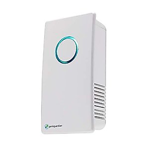 Germ Guardian GG1100W 7” Pluggable Small Air Purifier, Small Room Wall Air Sanitizer, Freshens Air, UV-C Light Kills Germs, Reduces Odors from Pets, Cooking, Mold, GermGuardian, 1-Yr Wty (White)
