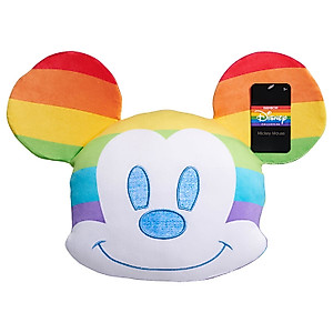 Just Play Disney Pride Character Head Plush Mickey Mouse, Kids Toys for Ages 2 Up, Amazon Exclusive