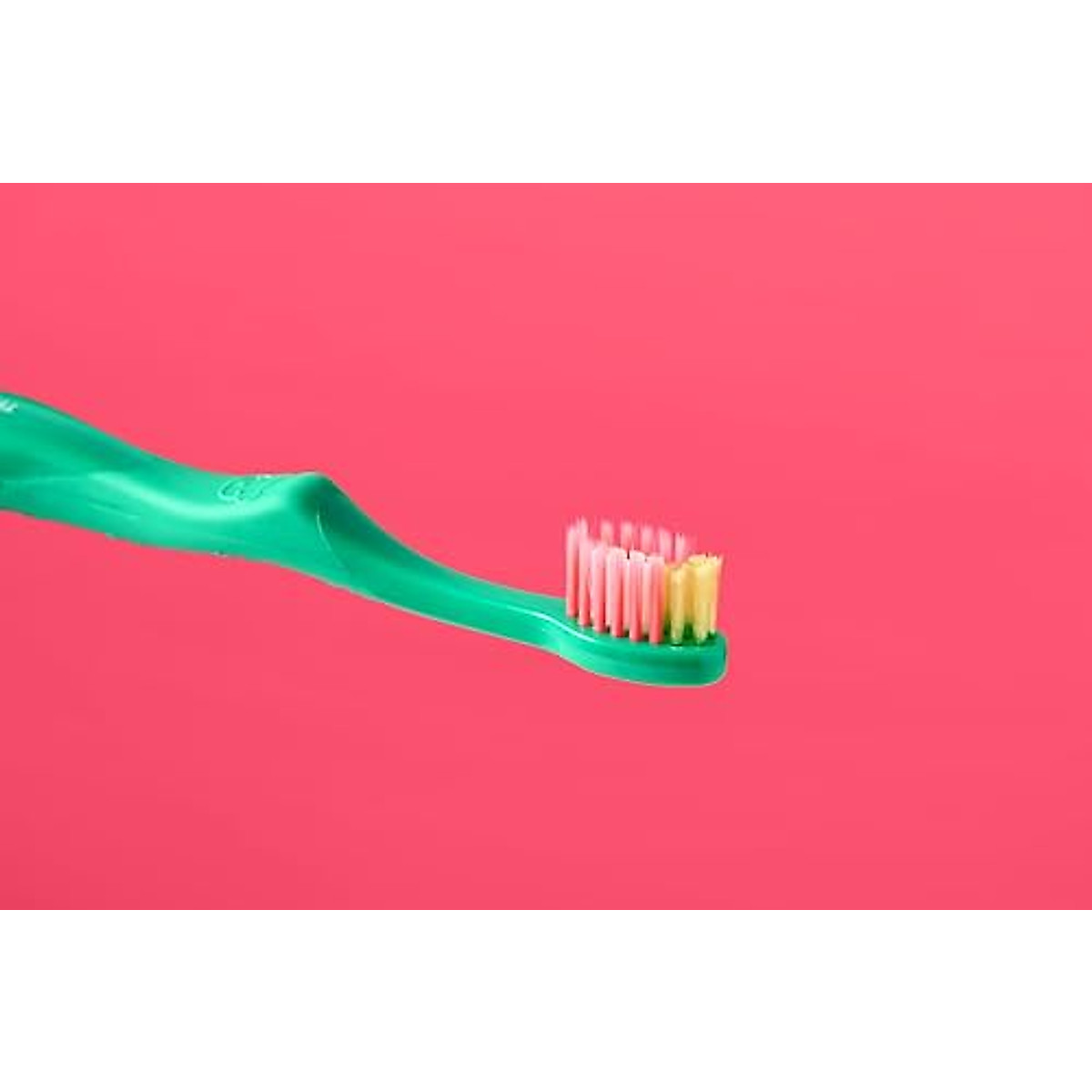 The Twelve Step3 Kids Toothbrush Vivid - Soft Bristles for Boys & Girls Ages 3+ - 12-Pack Rainbow Brushes (Monthly Replacement Reminder) (Triple Section Design) for Children’s Teeth