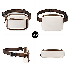 CLUCI Belt Bag for Women, Mini Everywhere Crossbody Waist Bag Adjustable Strap, Vegan Leather Women's Fanny Pack