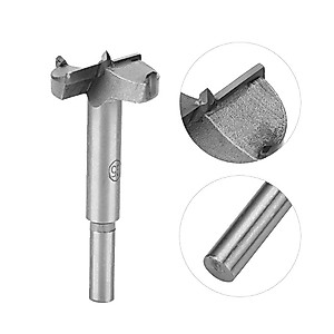 Hilitand Forstner Drill Bits Set, 6pcs 30/35/40/45/50/60mm High Strength Steel Flat Bits Drill Set Woodworking Hole Saw Wood Cutter Tool