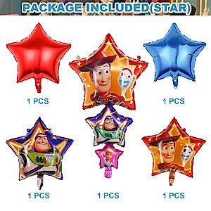 Toy Game Party Supplies Balloons Set,Birthday Party Foil Film Balloons , Toy Inspired Story theme Birthday Party Decorations for Children（12Pack）