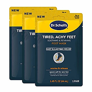 Dr. Scholl's® Tired, Achy Feet Soothing & Reviving Foot Mask, 3 Pair, Warming Booties