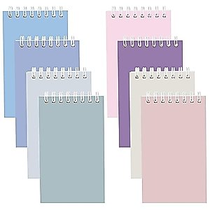 Ddaowanx Small Notebooks,3x5 Pocket Spiral Notepads With Lined Pages - The Perfect Little Mini Notebook to Stay Organized and Boost Productivity at Work or School (8, Delight Colors)