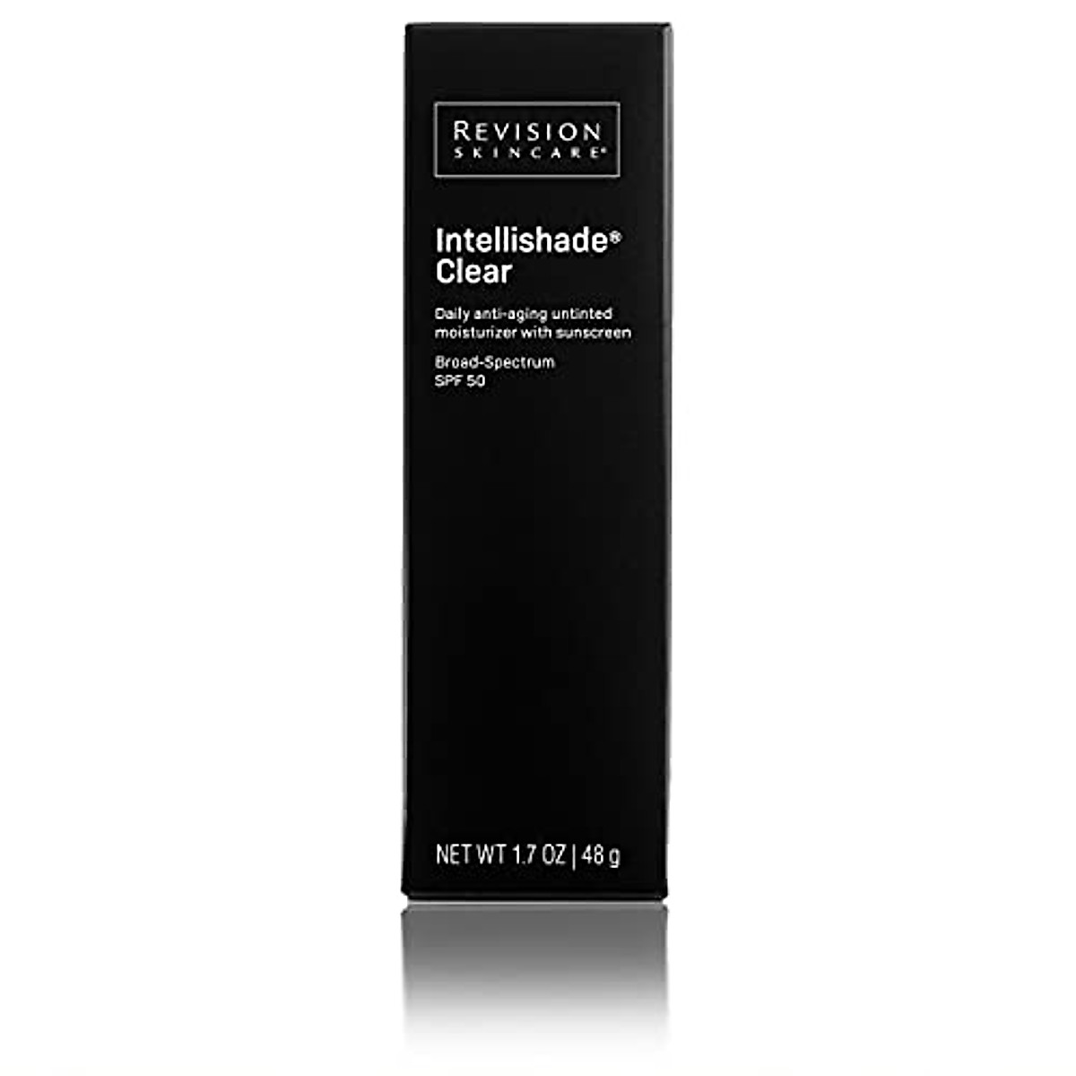 Revision Skincare Intellishade Clear, Anti Aging Daily Moisturizer with SPF 50, Untinted and Oil Free, with Peptides and Hyaluronic Acid, 1.7 Ounces