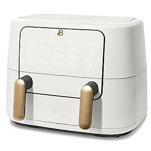 Beautiful 9QT TriZone Air Fryer, by Drew Barrymore (White Icing)