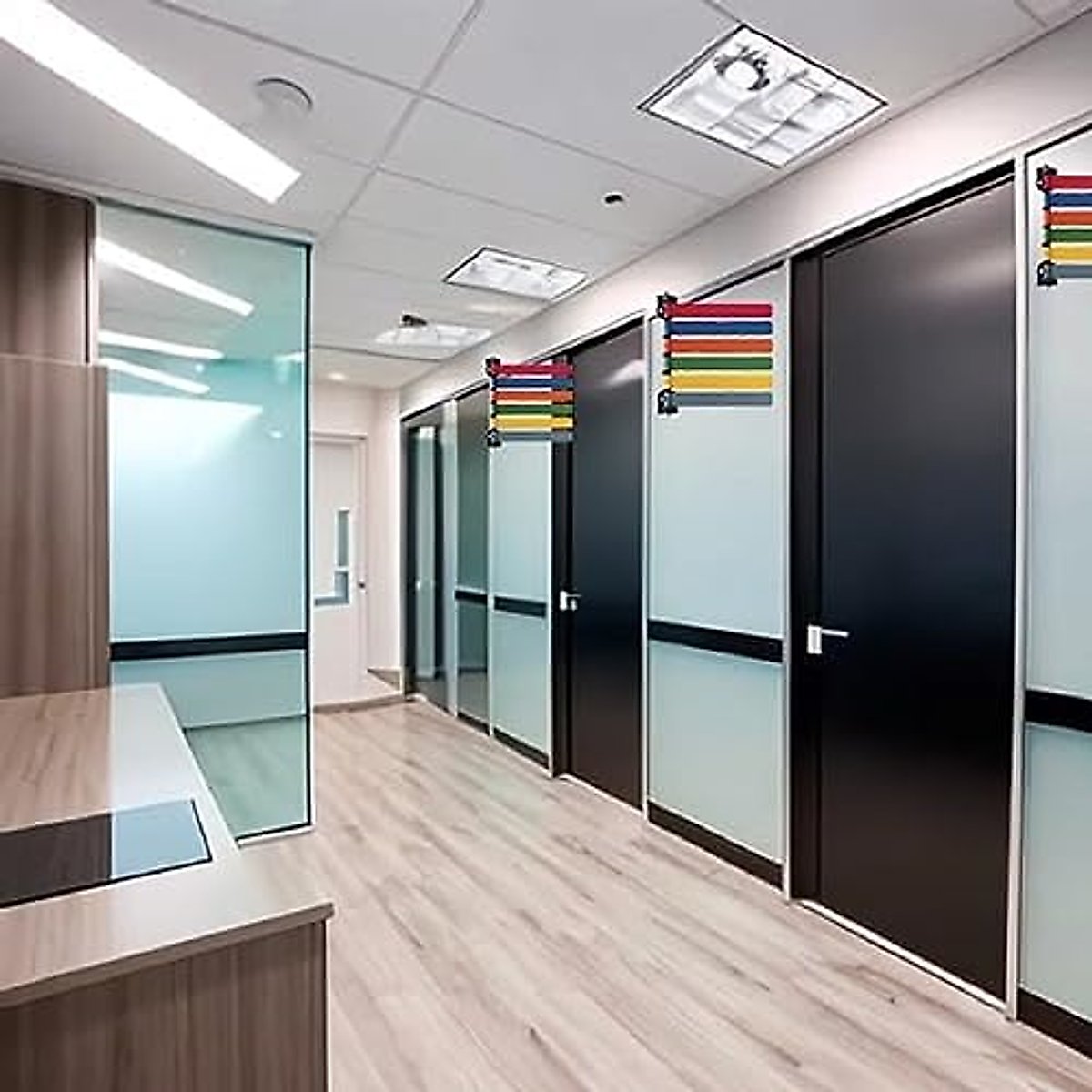 American Made Exam Room Status & Signal Flag System - Door Flags for Medical Office, Quickly Display and Identify Exam Room Signals (High Grade Aluminum)