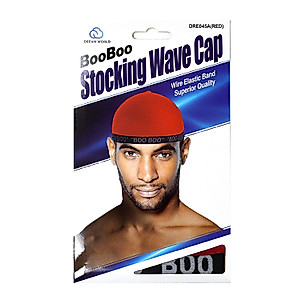 Dream, Boo Boo Stocking Wave Cap, Red, 1 Pack