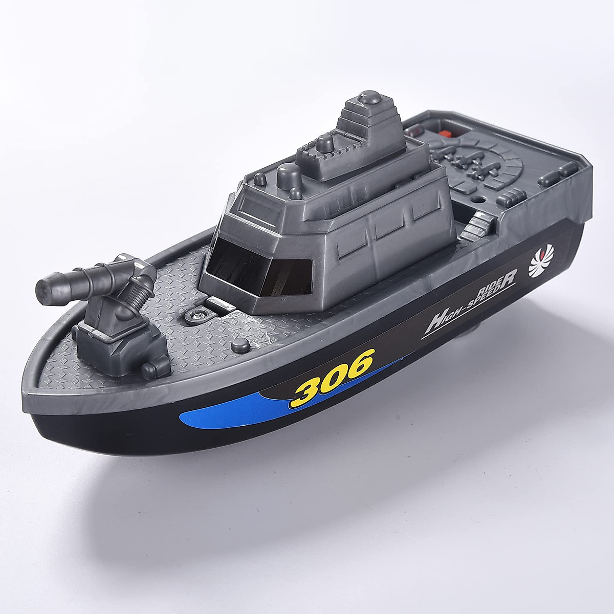 Pool Warship Toys Boat Bath Toys - Children’s Toys Boat，Warship Yacht Toys in Bath Tub, Gift for Kids Pool Toys Boat (Black)