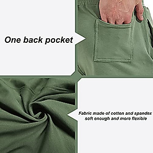 AIMPACT Mens Gym Sweat Shorts 5 inch Athletic Workout Shorts with Pockets (Green M)