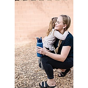 Simple Modern Disney Princess Water Bottle with Straw Lid Vacuum Insulated Stainless Steel Metal Thermos | Gifts for Women Men Reusable Leak Proof Flask | Summit Collection | 32oz Belle on Mauve