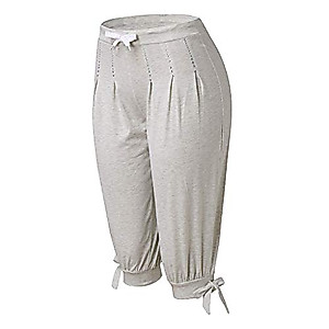 New Pants, Thenlian Fashion Women's Summer Damenloose Haremshose Capri Baggy Harem Pants (XL, Gray)