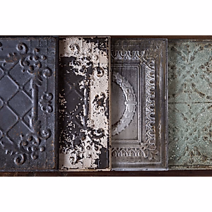 Park Hill Collection Decorative Tin Ceiling Tile - Antique Cream Color