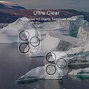 Ailun Camera Lens Screen Protector for iPhone 12 Pro Max 2Pack Tempered Glass Film,[9H Hardness] - HD