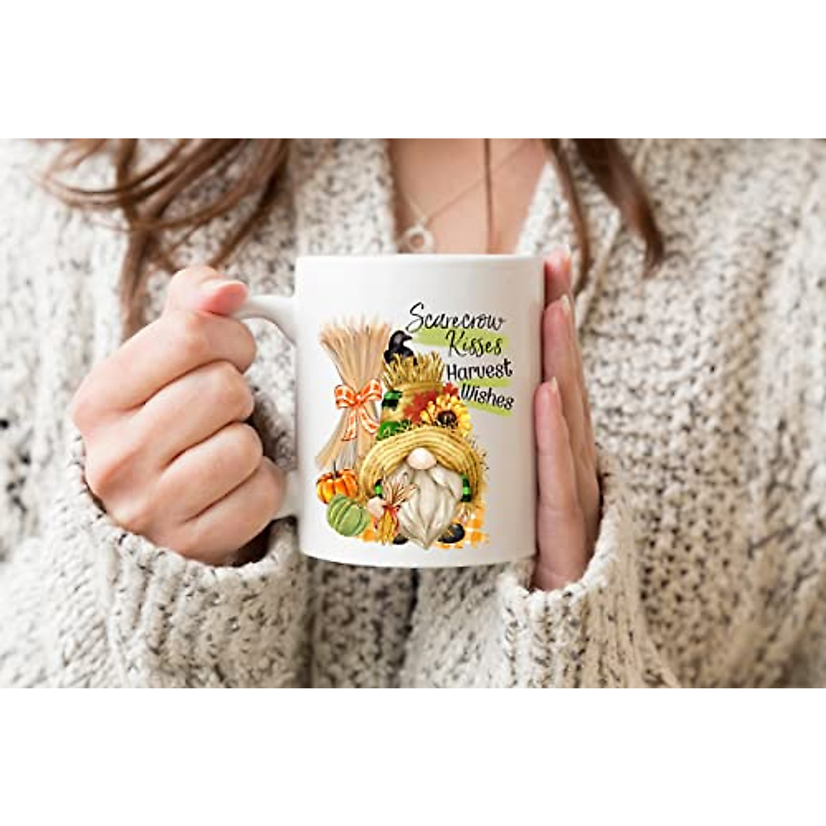 Fall Scarecrow Gnome Sublimation Transfer, Ready to Press, Autumn, Sunflowers, Pumpkins, Gnome Sublimation Transfer, Harvest, Ready to Use (Child x1-6")