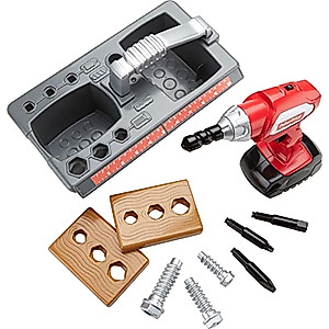Fisher-Price Preschool Toy Drillin’ Action Tool Set with Sounds, 10 Pieces for Construction Pretend Play for Kids Ages 3+ Years