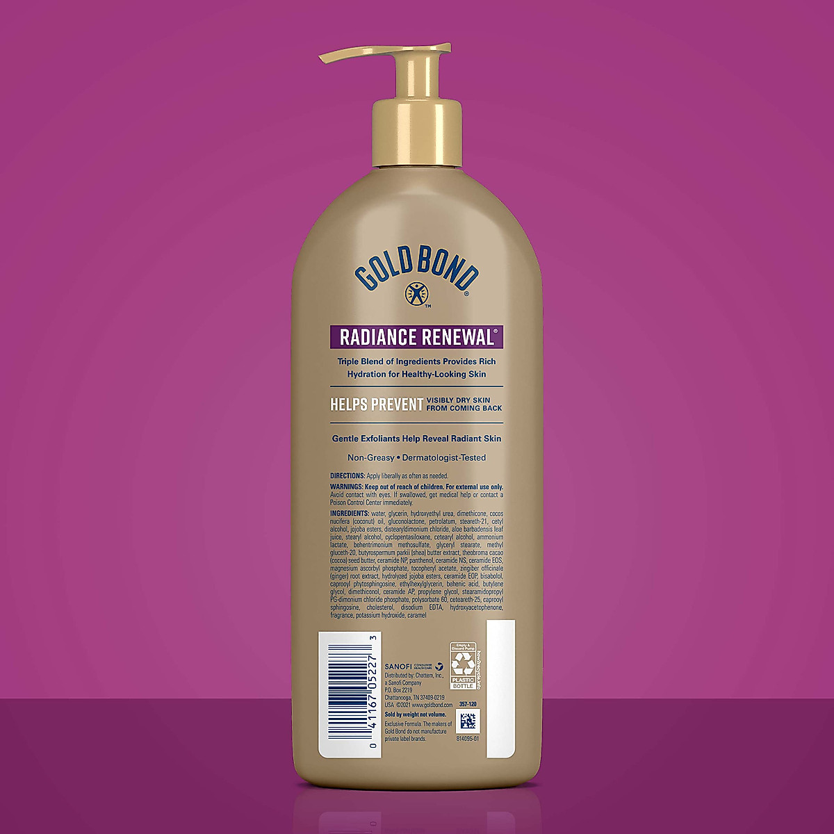 Gold Bond Radiance Renewal Hydrating Lotion, 20 oz., for Visibly Dry Skin, Family Size