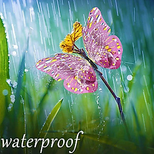 FENELY Giant Butterfly Wall Stickers Christmas Decor,3D Large Pink Butterflies Wall Magnetism Decals Removable DIY Home Art Decorations for Birthday Party Wedding Kids Room Bedroom