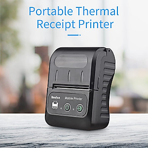 Sunydog Receipt Printer,Portable 58mm Receipt Thermal Printer 2 inches Mini Mobile Pocket Printers with 1 Thermal Paper Roll USB&Wireless BT Connection Compatible with Windows/Android/iOS for Office