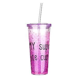 AYOYO 12 Pack 11 Inch Reusable Plastic Straws Clear Tritan Drinking Straw Portable Straws With Telescopic Case/Cleaning Brush for 24oz - 40oz Mason Jar Tumblers