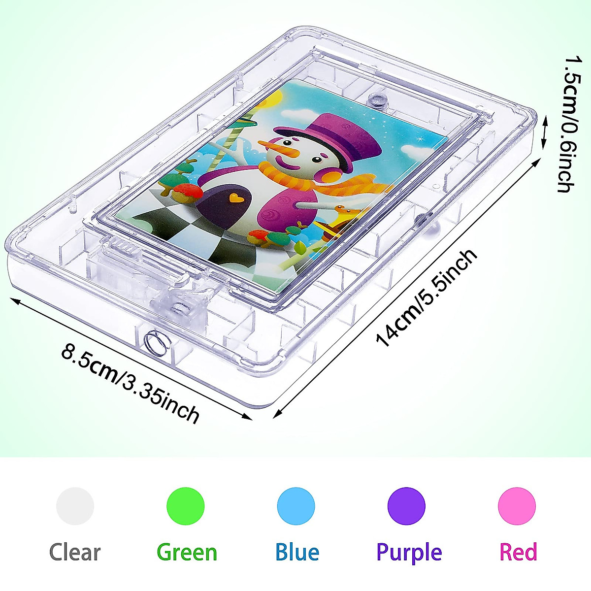 Civaner 10 Pieces Gift Card Puzzle Box Money Maze Gift Holder Plastic Puzzle Card Holder Intellectual Pinball Machine Game Fun Birthday Christmas Party Favors for Teens Adults(Clear)