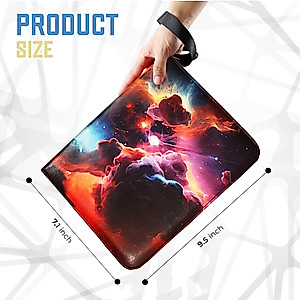 LORDL 400 Pocket Card Binder, Trading Card Binder with Fantasy Space Design, Black, 9.5 x 7 x 2 inches, Collectible Trading Card Album