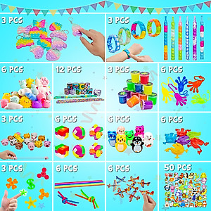 Party Favors Toy for Kids, Treasure Box Prizes for Classroom, Birthday Party, School Classroom Rewards, Carnival Prizes, Pinata Fillers, Treasure Chest, Goodie Bag Stuffers for Boys Girls 4-8-12