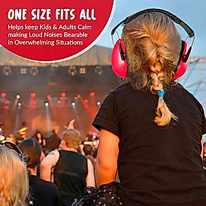 Baby Hearing Protection Earmuffs with Noise Reduction - Lightweight, Adjustable and Foldable NRR 20dB Safety Ear Protection for Infants to Toddlers (3 Months to 2 Years)