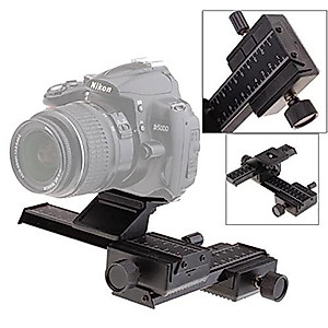 Neewer Pro 4-Way Macro Focusing Focus Rail Slider/Close-Up Shooting for Canon Nikon, Pentax, Olympus, Sony, Samsung and Other Digital SLR Camera and DC with Standard 1/4-Inch Screw Hole