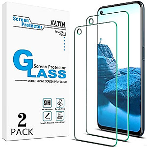 KATIN [2-Pack] Tempered Glass For OnePlus Nord N200 5G Screen Protector Anti Scratch, Bubble Free, 9H Hardness, Easy to Install, Case Friendly, Opened Camera Hole
