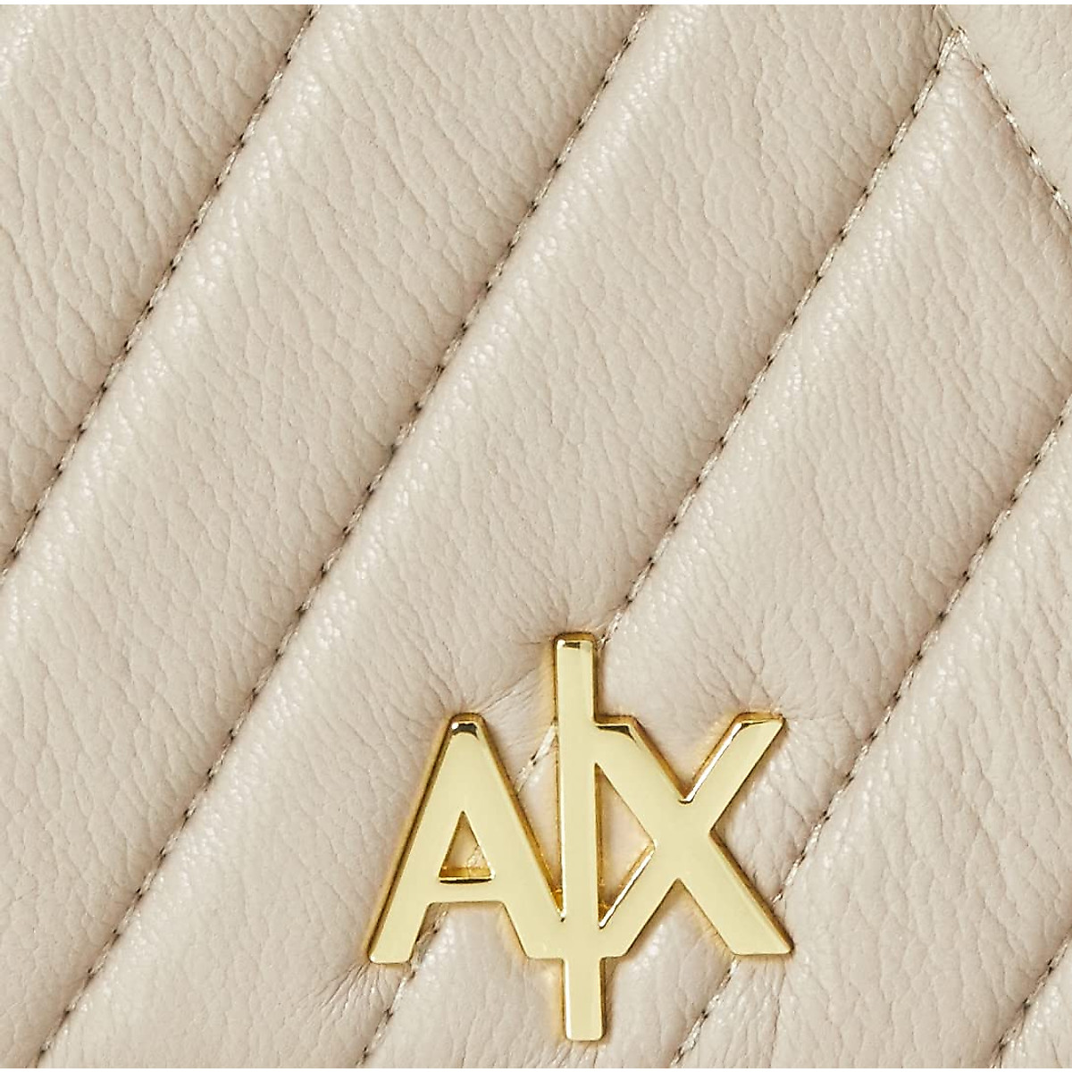 A|X Armani Exchange Women's Quilted Medium Crossbody Bag , Noise, OS