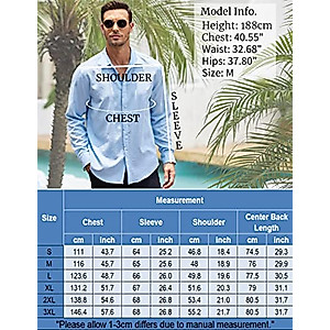 COOFANDY Men Beach Shirts Casual Cotton Linen Long Sleeve Slim Fit Summer Shirts Stone