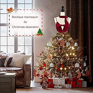 HOMBOUR Female Mannequin Body, Sewing Mannequin Torso Dress Form, Adjustable Mannequin with Stand for Sewing Dressmaker Jewelry Display, Beige